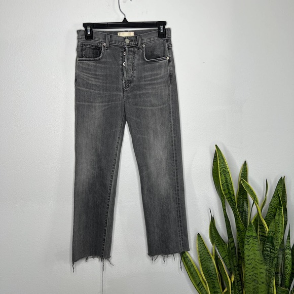 Cqy | Jeans | Cqy Vintage 9s Black Washed High Rise Raw Hem Jeans 25 ...